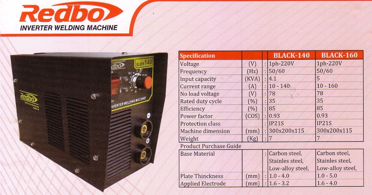 MECOALLOYS Welding Equipments: REDBO Welding Machines