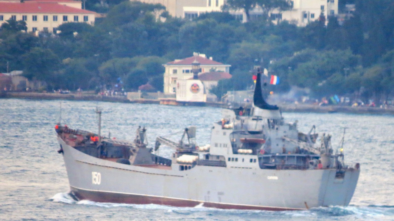 WARSHIPS ON THE BOSPHORUS: 150 SARATOV, Alligator class large landing ship