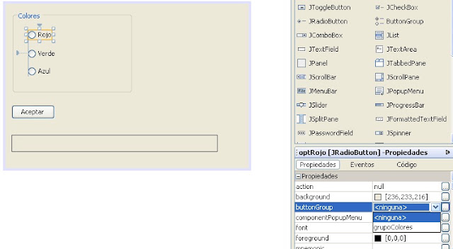 Aprende Java Netbeans: 2. Botones de opción (RadioButton)
