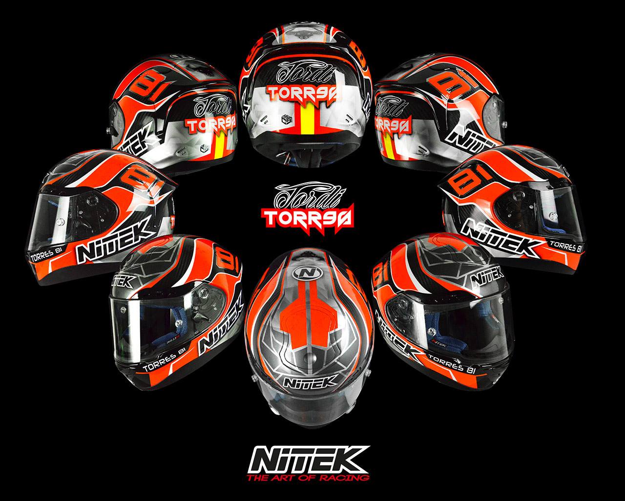 Racing Helmets Garage: NiTEK P1 J.Torres 2016