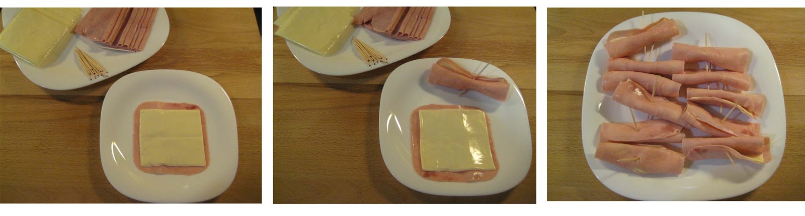 Spanish Kitchenette: Ham & cheese rolls :: Rollitos de queso