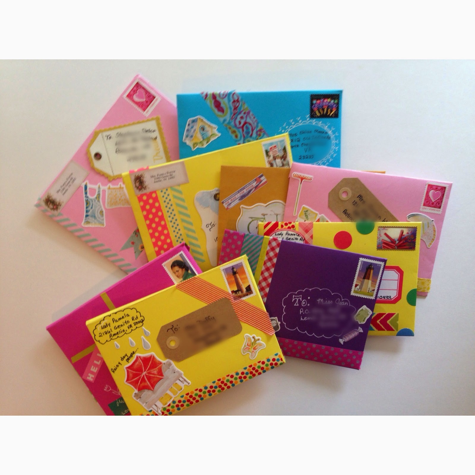 The Lost Art of Letter Writing...Revived!: Rainbow letters...pop goes ...