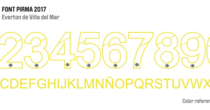 TIPOGRAFIAS Y FONTS: Font Everton de Viña del Mar / Pirma 2017