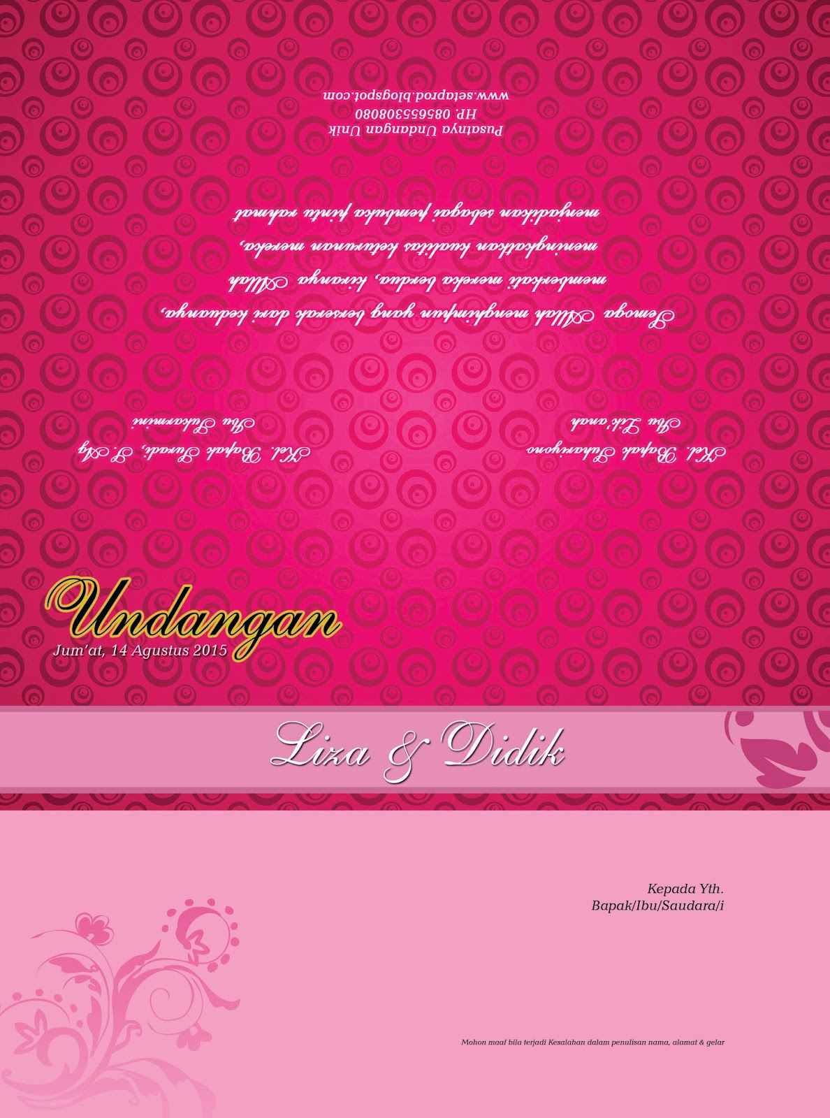 Undangan Pernikahan Hard Cover Full Colour Murah - Percetakan Lamongan ...