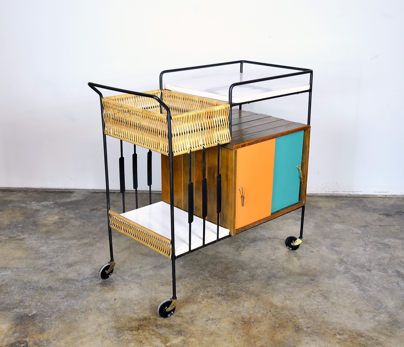 SELECT MODERN: Arthur Umanoff for Elton Company Wrought Iron, Wood and ...