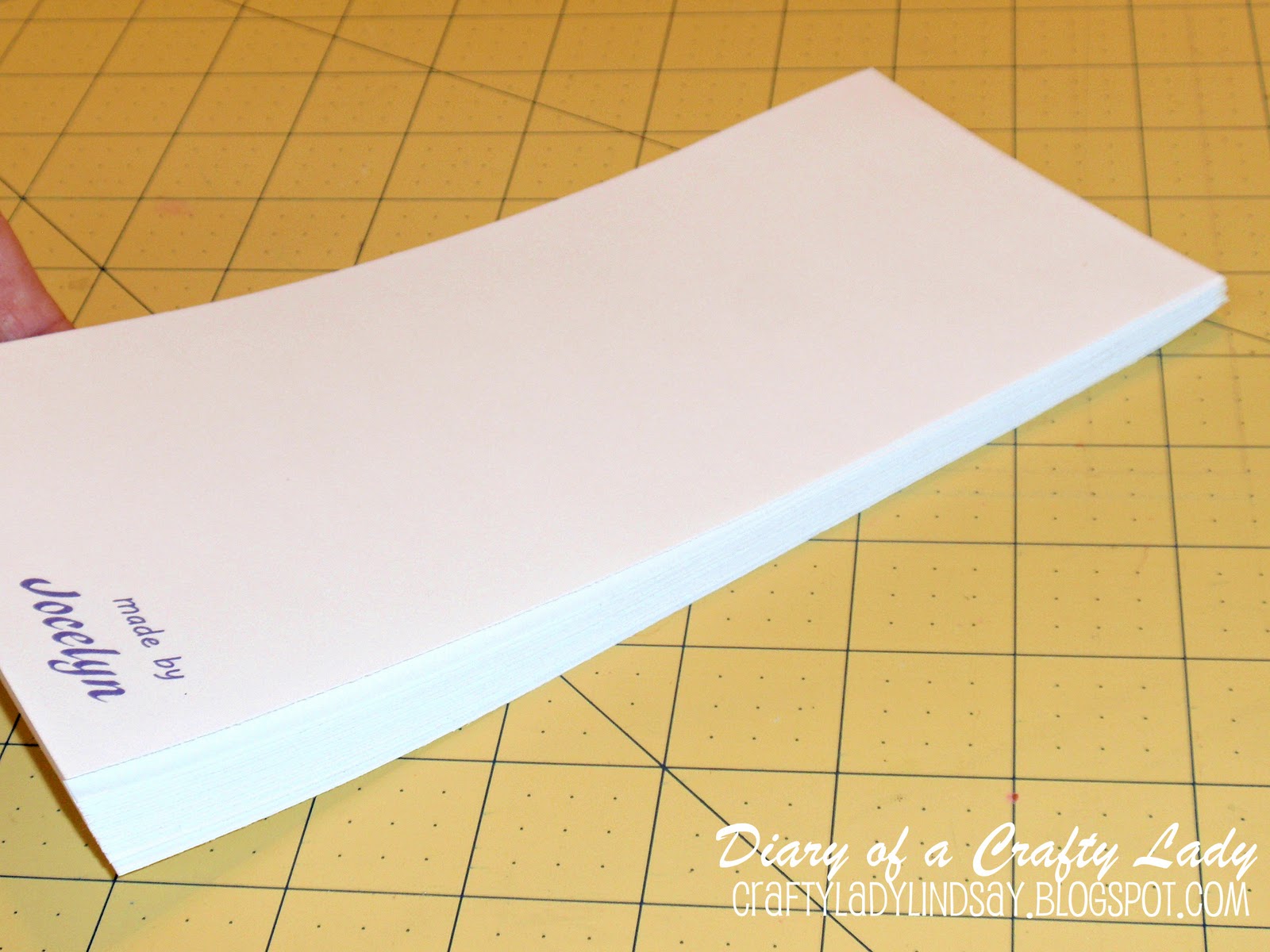 Diary of a Crafty Lady: Personalized Note Pad