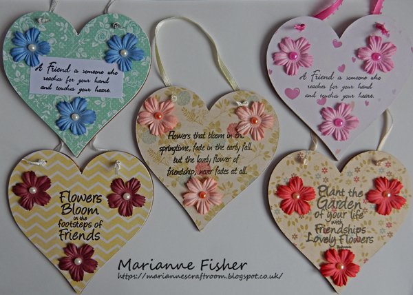 Marianne's Craftroom: Friendship plaques