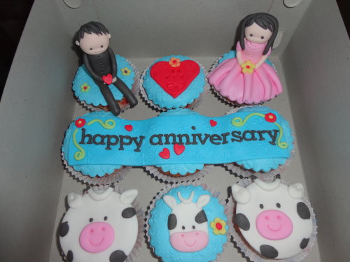 cupcake hias: cupcake model sapi
