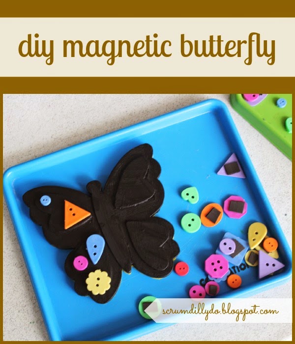 scrumdilly-do!: diy magnetic butterfly {that is also a chalkboard and a ...
