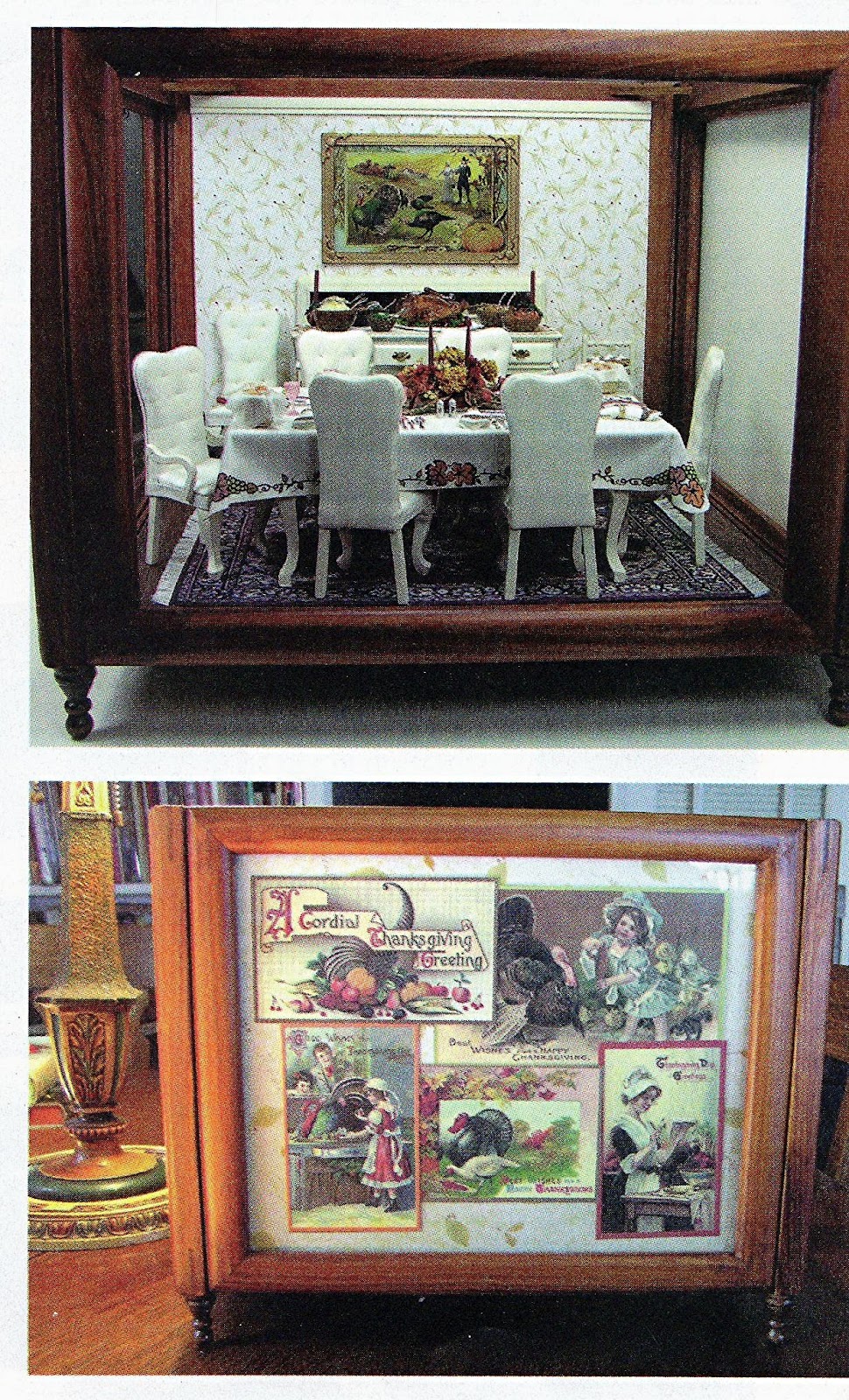 DYI DOLLHOUSE MINIATURES: MAKING ROOMS & DISPLAY BOXES FROM PICTURE FRAMES