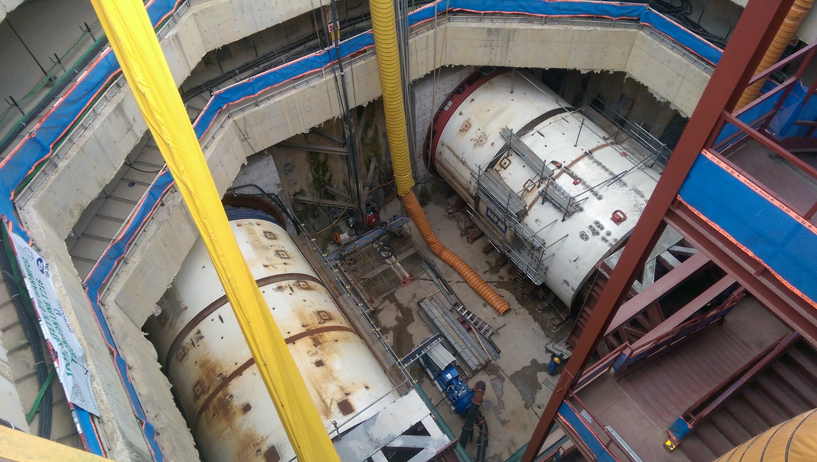 Thomson Line Construction: Stevens - TBM Launch