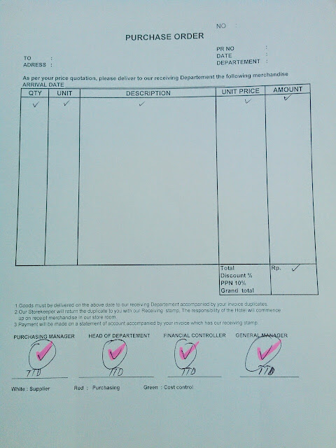 Cara Pemesanan dan Pembelian Barang Untuk Hotel