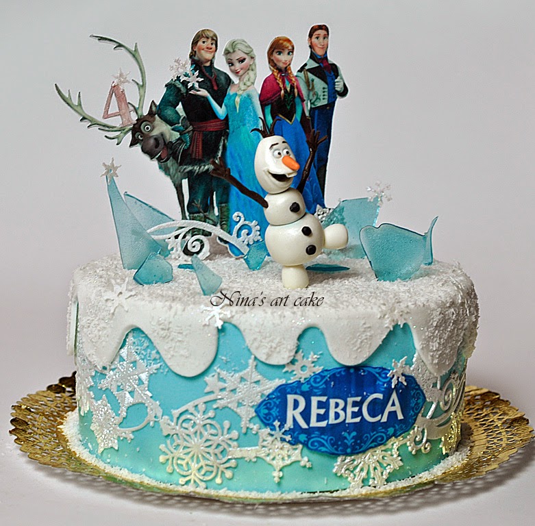 Nina's Art Cake: Tort "Frozen" pentru Rebeca