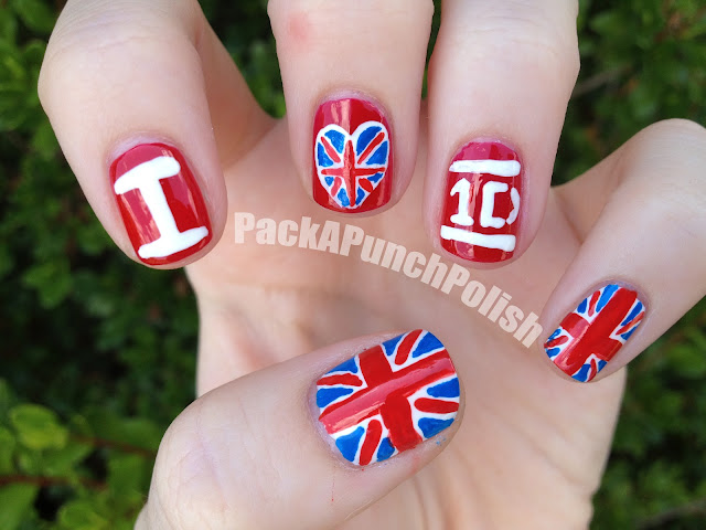 PackAPunchPolish: One Direction Nail Art