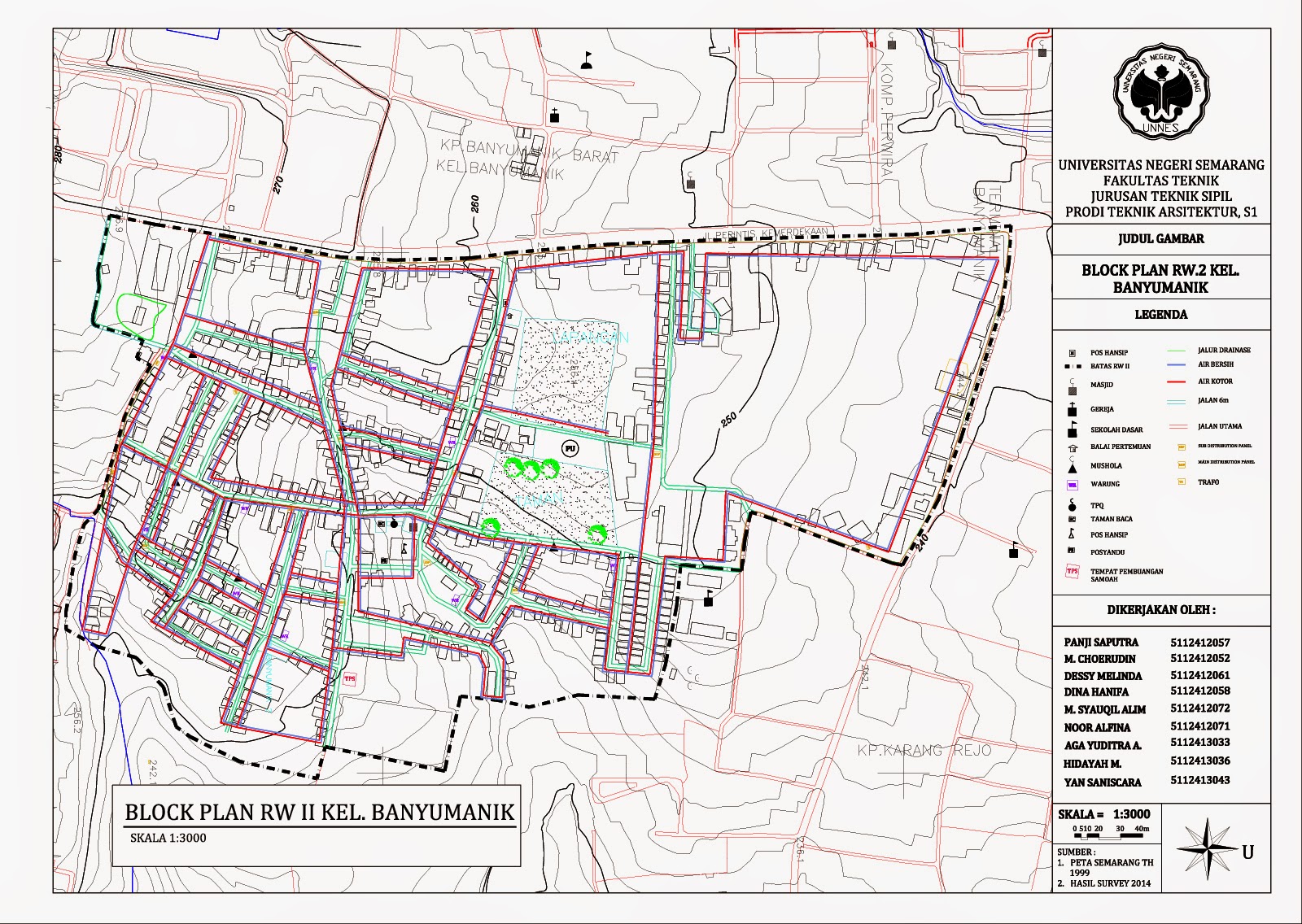YuditrArch: Perencanaan Sarana Prasarana Permukiman Kel.Banyumanik RW ...