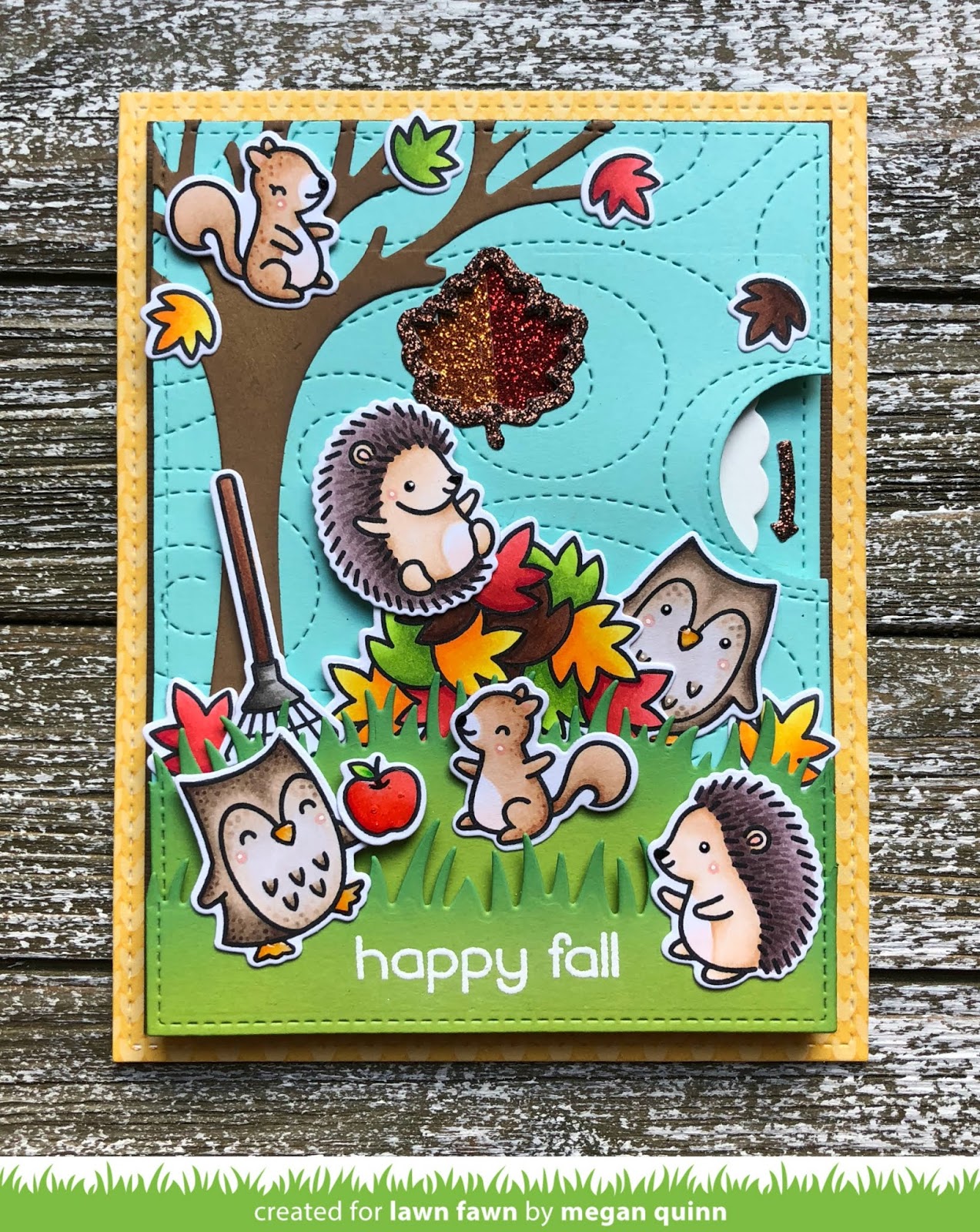 Lawn Fawn Inspiration Week: Day 4 Reveal Wheel Fall Leaf Add-On ...
