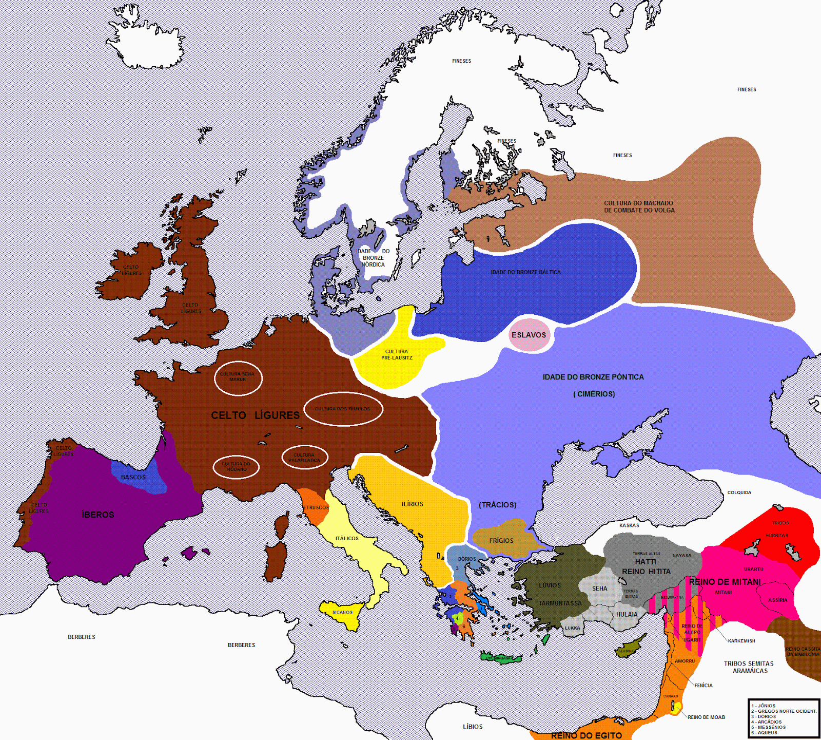 EUROPA HISTÓRICA: EUROPA - 1500 aC