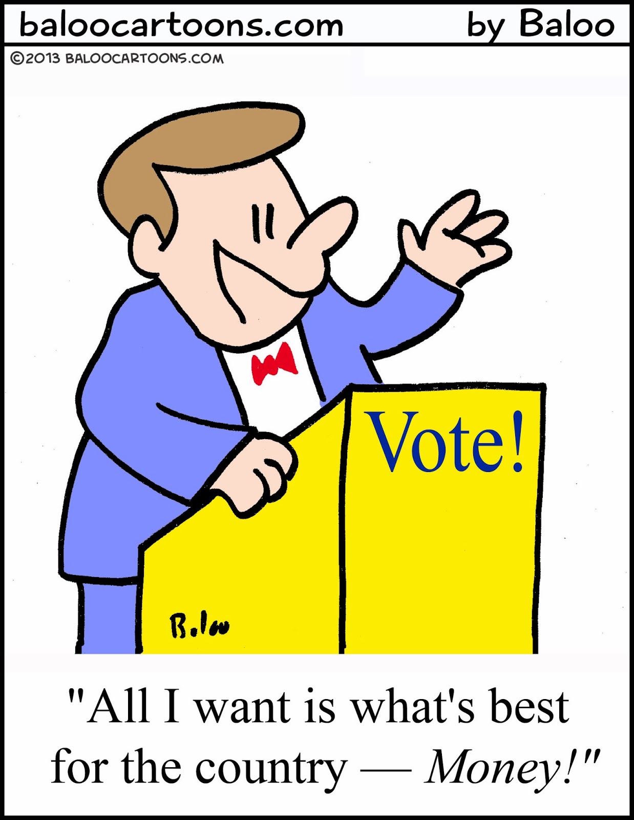 BALOO'S CARTOON BLOG: Politician cartoon