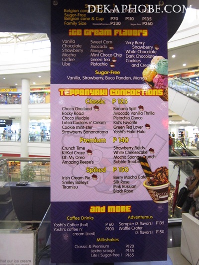 Yoshi's Teppanyaki Ice Cream and More