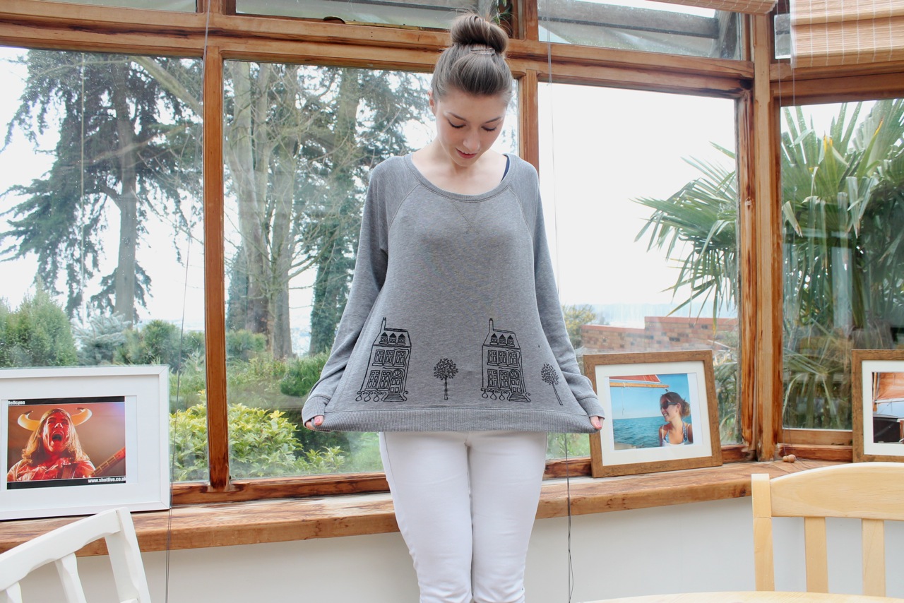 DIY Tutorial - Customised Jumper using Fabric Paints