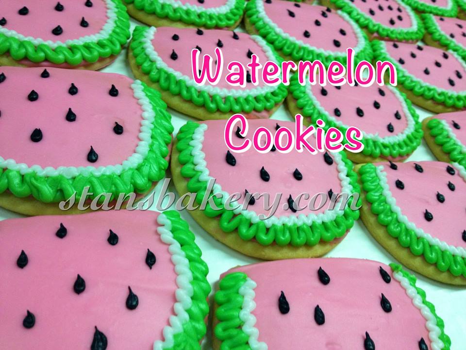 Leslie's Cool Cakes from Stan's Northfield Bakery: Watermelon Cookies