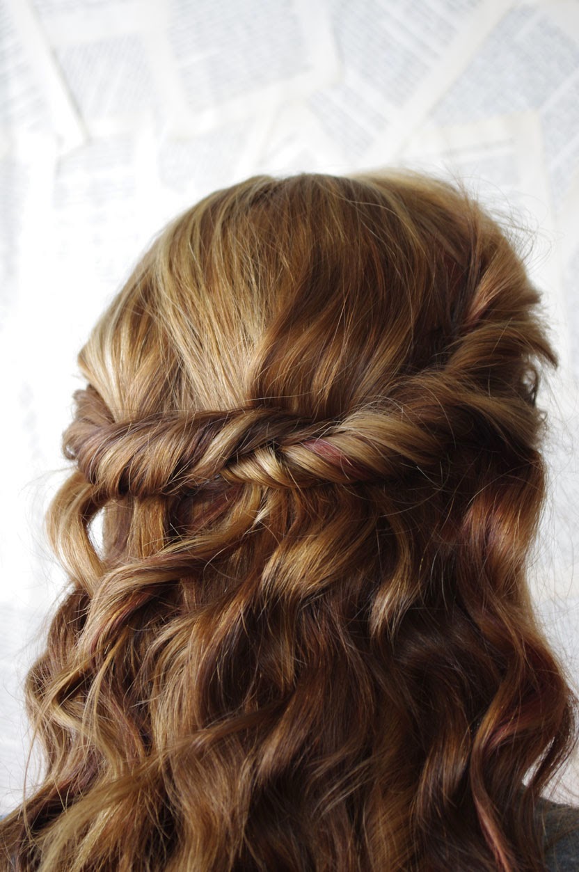 Enchanted Hairstyles: Twisted Pull Back
