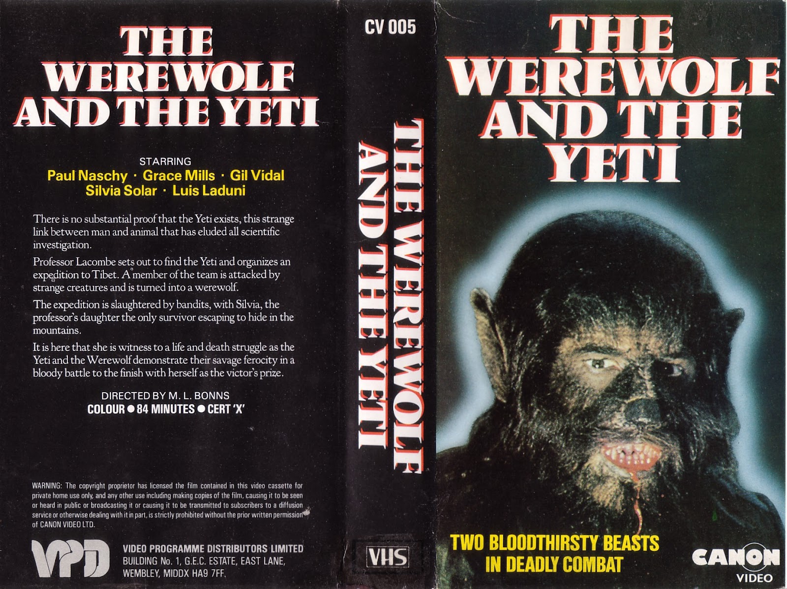 CULTFOREVER: THE WEREWOLF AND THE YETI aka NIGHT OF THE HOWLING BEAST ...