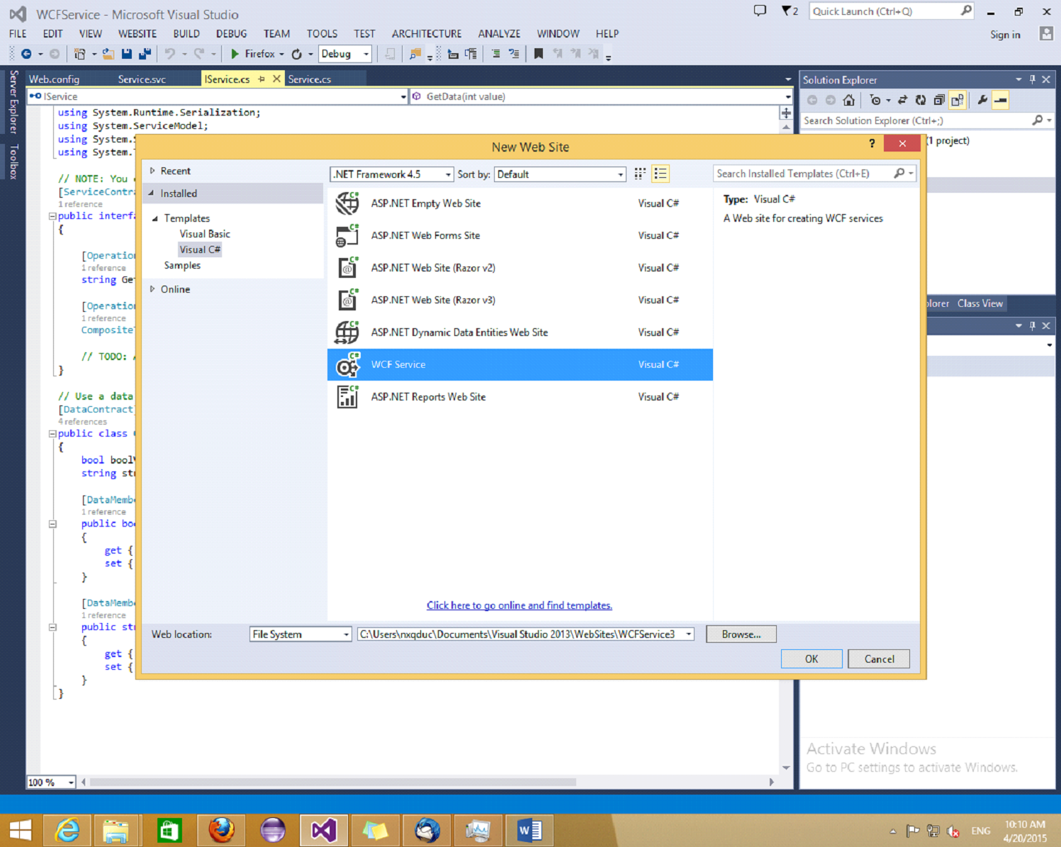 HƯỚNG DẪN TẠO VB SERVICE JSON: ~ Java - Android