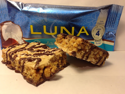 Crazy Food Dude: Review: LUNA Chocolate Dipped Coconut Bar