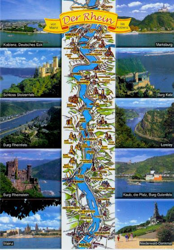 WORLD HERITAGE STAMPS AND POSTCARDS: Germany : Upper Middle Rhine ...