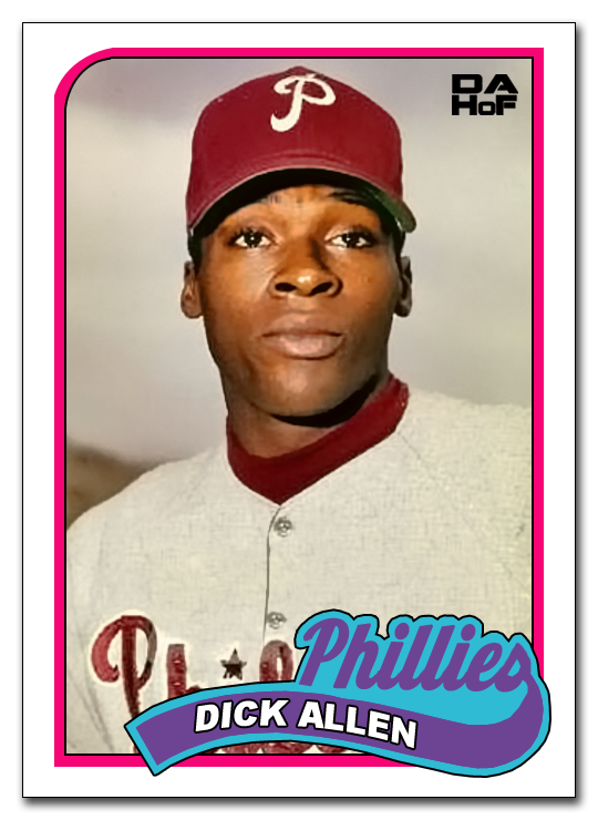 Dick Allen Hall of Fame: 1989 Topps Dick Allen - Phillies