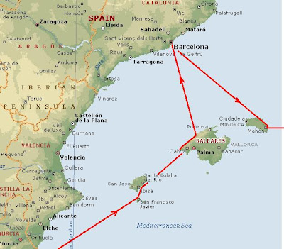 Mapa de las Islas Baleares