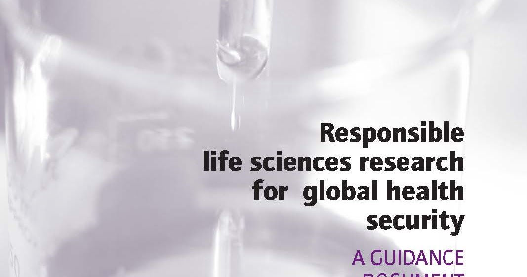 Responsible life sciences research for global health security