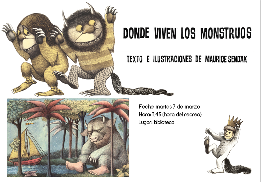 MÁS QUE QUINTO: Cuentacuentos: DONDE VIVEN LOS MONSTRUOS