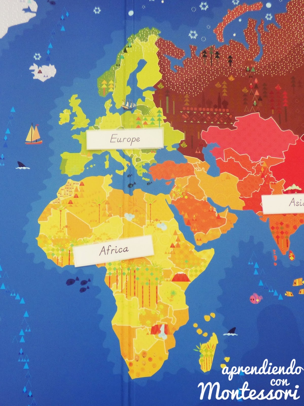 Mapa del Mundo Magnético - Aprendiendo con Montessori