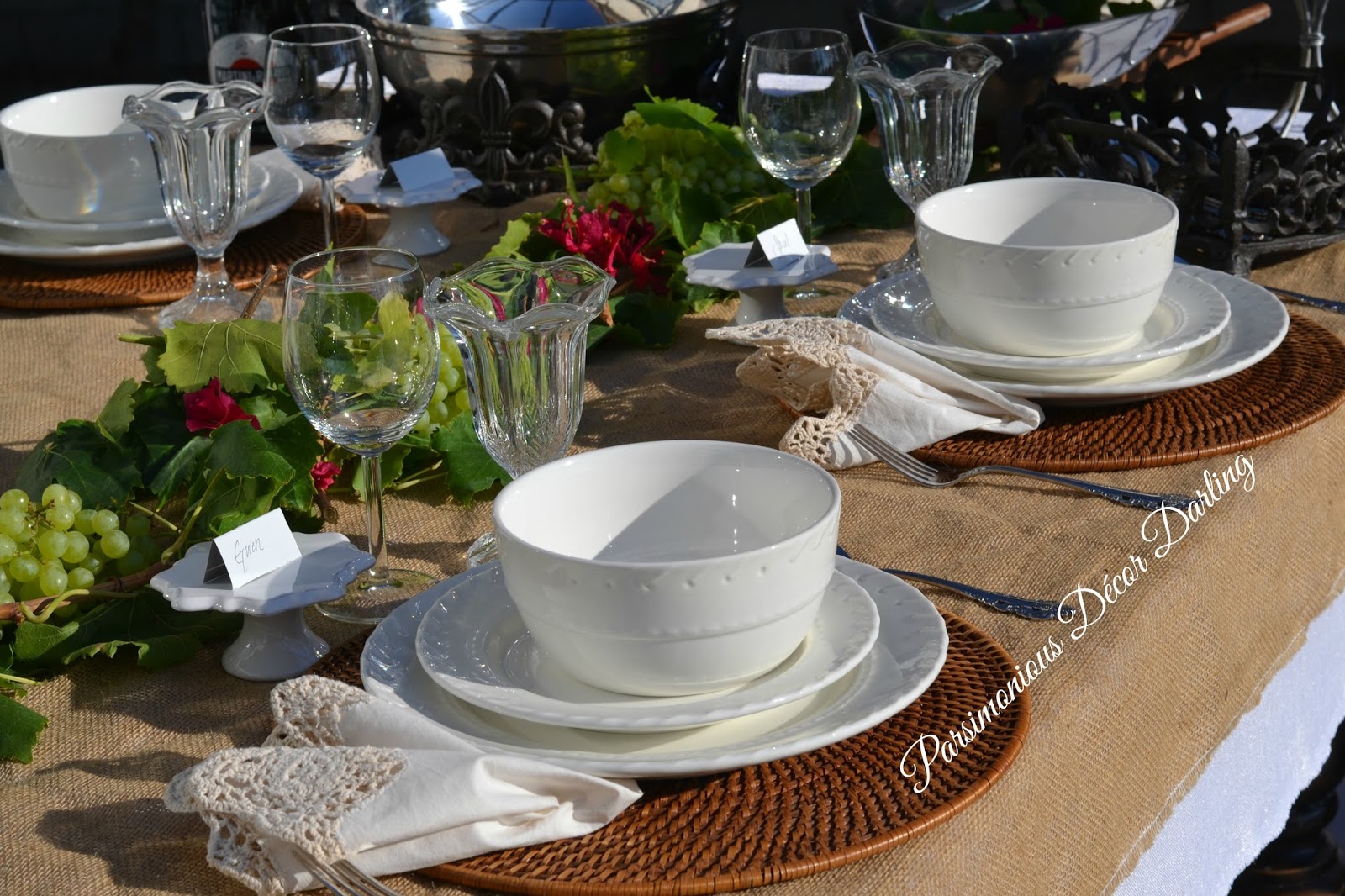 Parsimonious Décor Darling: Set Your Table With Flair--Mindfully ...