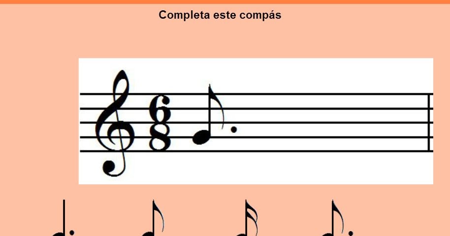 El aula musical de Adriana: Ejercicio para completar compases