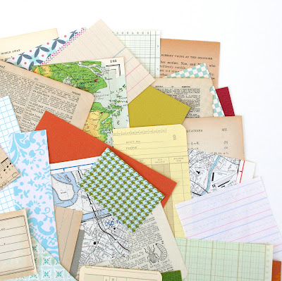 The Creative Place: Giveaway :: Scrap Paper Packs from saturdayAMvintage