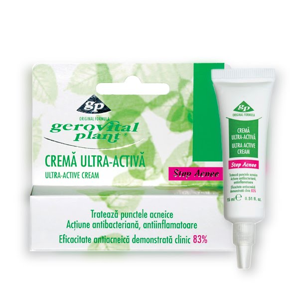 Chroma W.: Review Crema Ultra - Activa Stop Acnee Gerovital Plant