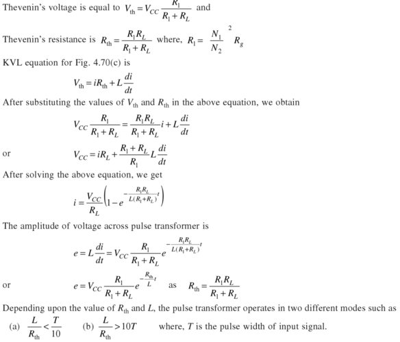 SCR-Gate drive circuit of SCR with isolation using Pulse Transformer