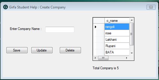 Girfa : Student Help: Stock and Bill Management Project