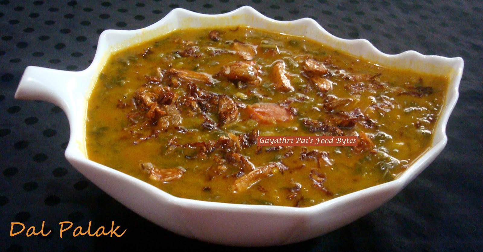 Gayathri Pai's Food Bytes: Dal Palak with Tuvar Dal