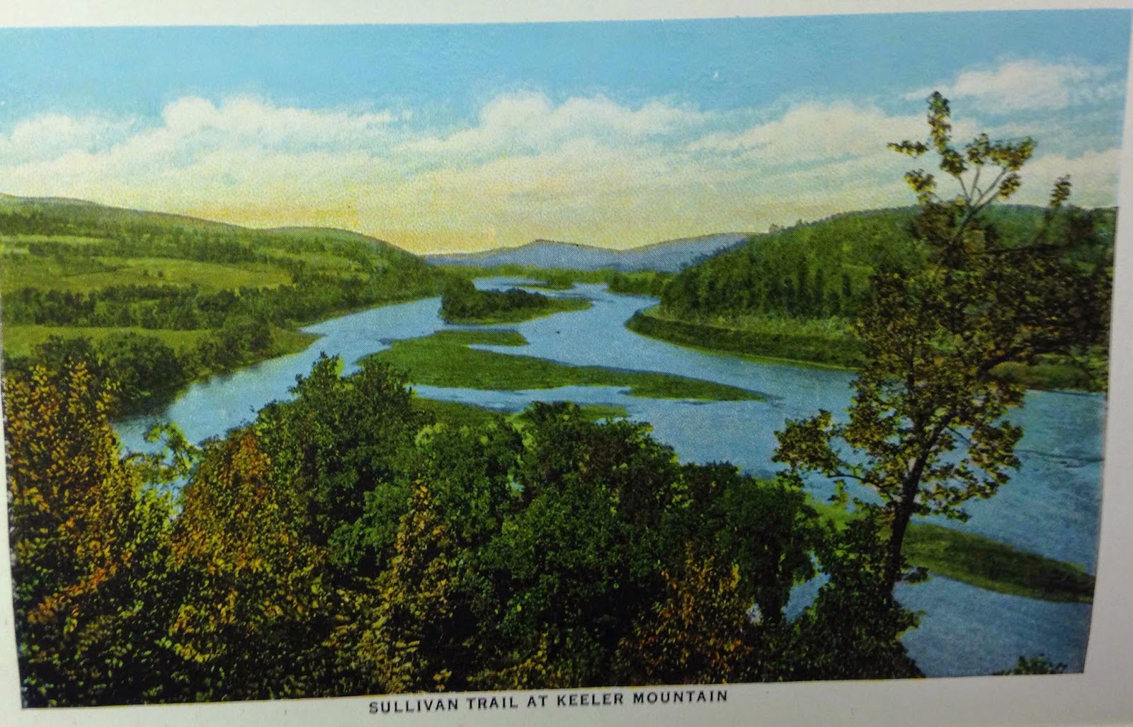 1921 Sullivan Trail Postcard from Wilkes Barre, PA to Watkins Glen, NY ...