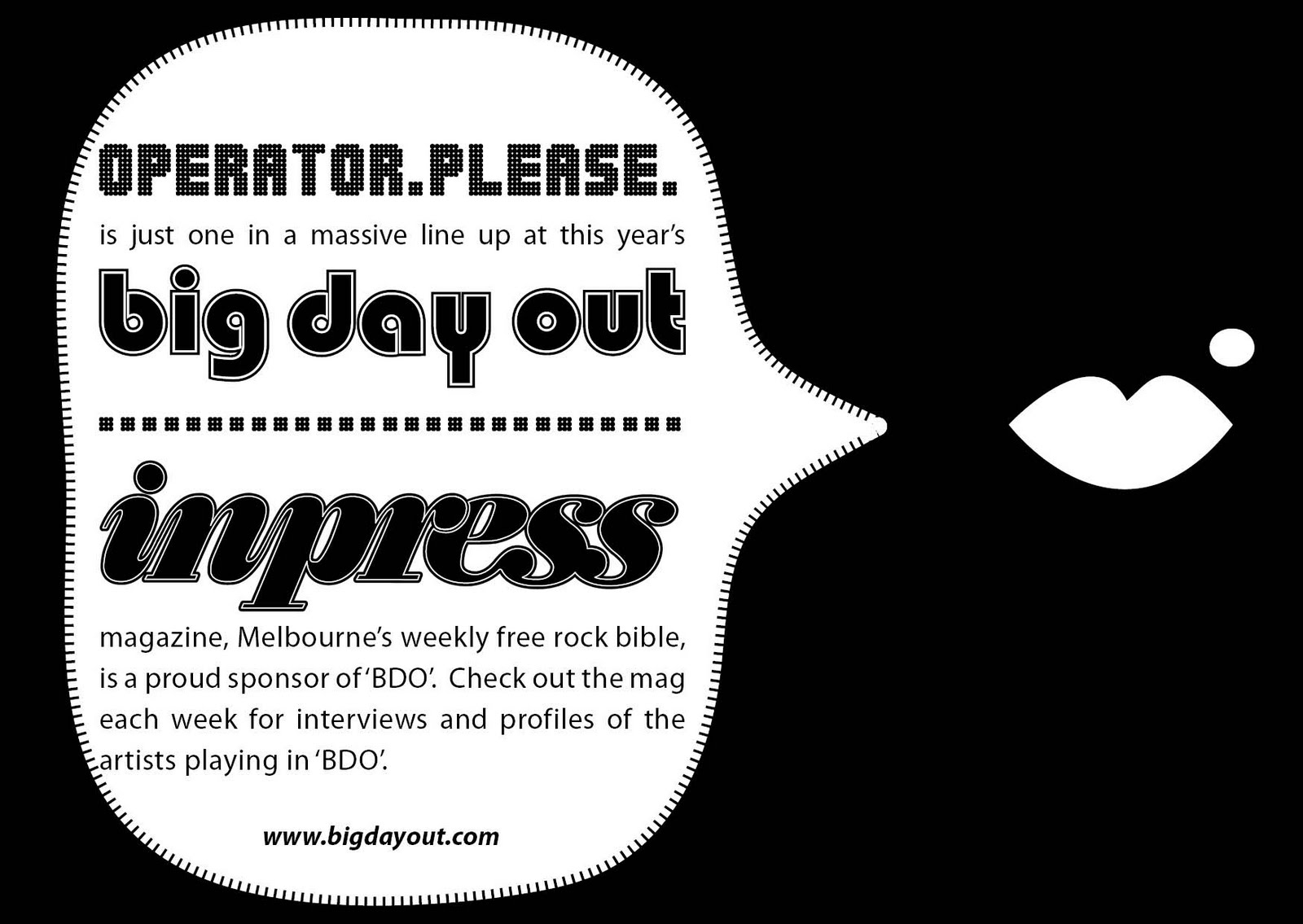 Pixel Peppa [digital design]: Postcard Design for Big Day Out- Operator ...