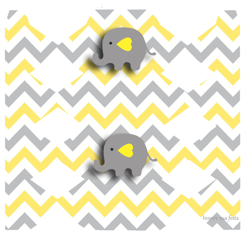 Baby Elephant in Grey and Yellow Chevron: Free Printable Boxes and Free ...