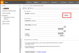 SFDC 3:16: Create Email using Template in Exacttarget