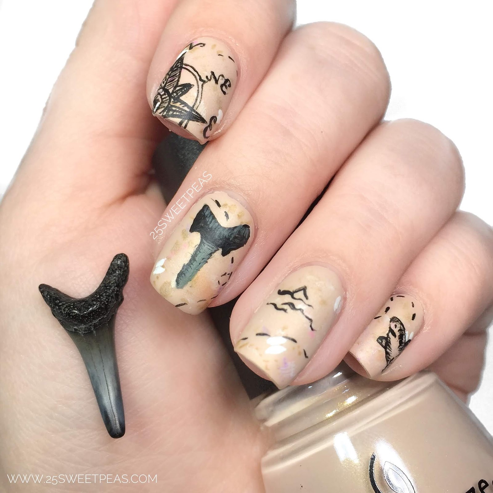 Shark Week Nail Art — 25 Sweetpeas