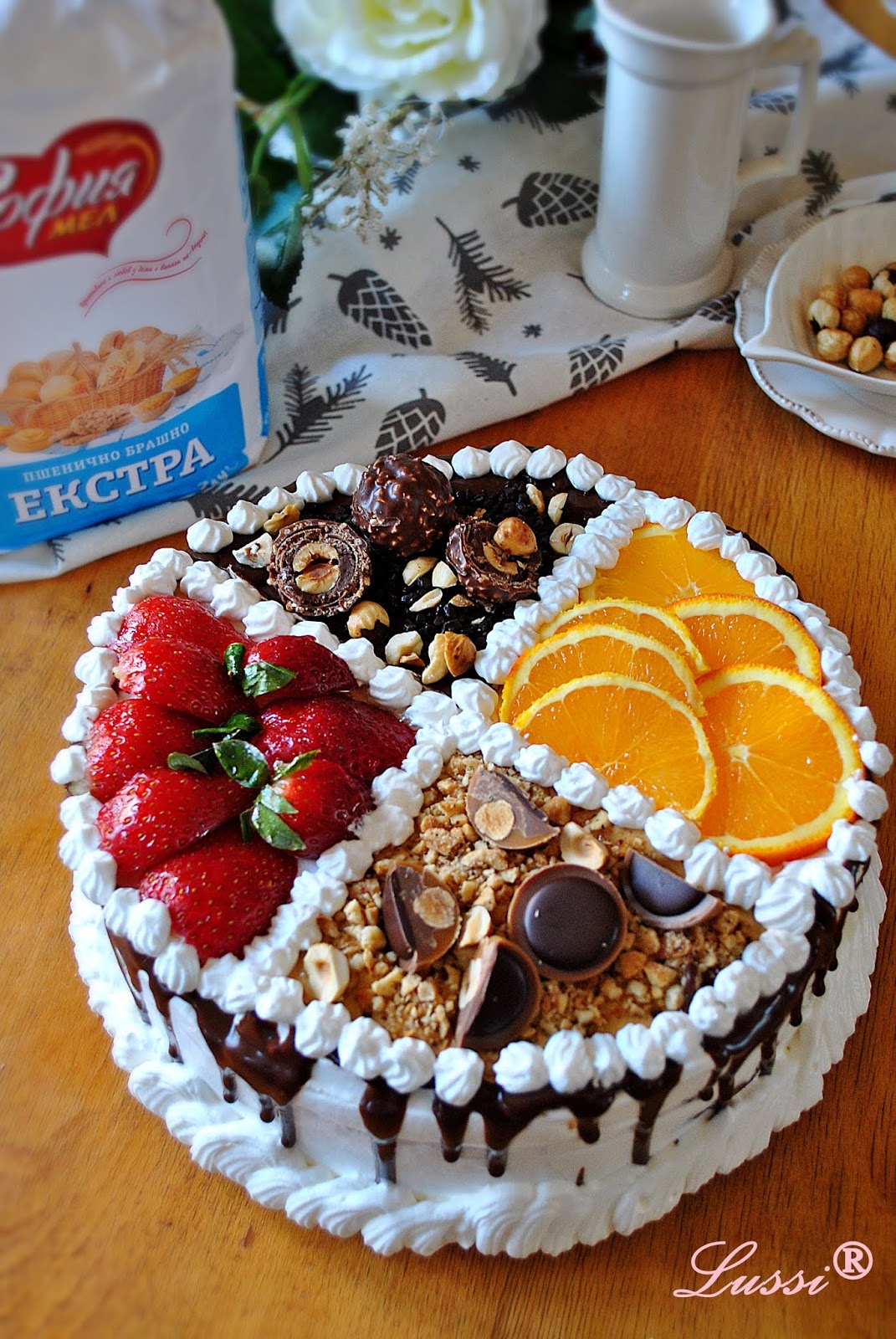 Lussi`s World of Artcraft: Торта "Четири сезона" / "Four seasons" Cake