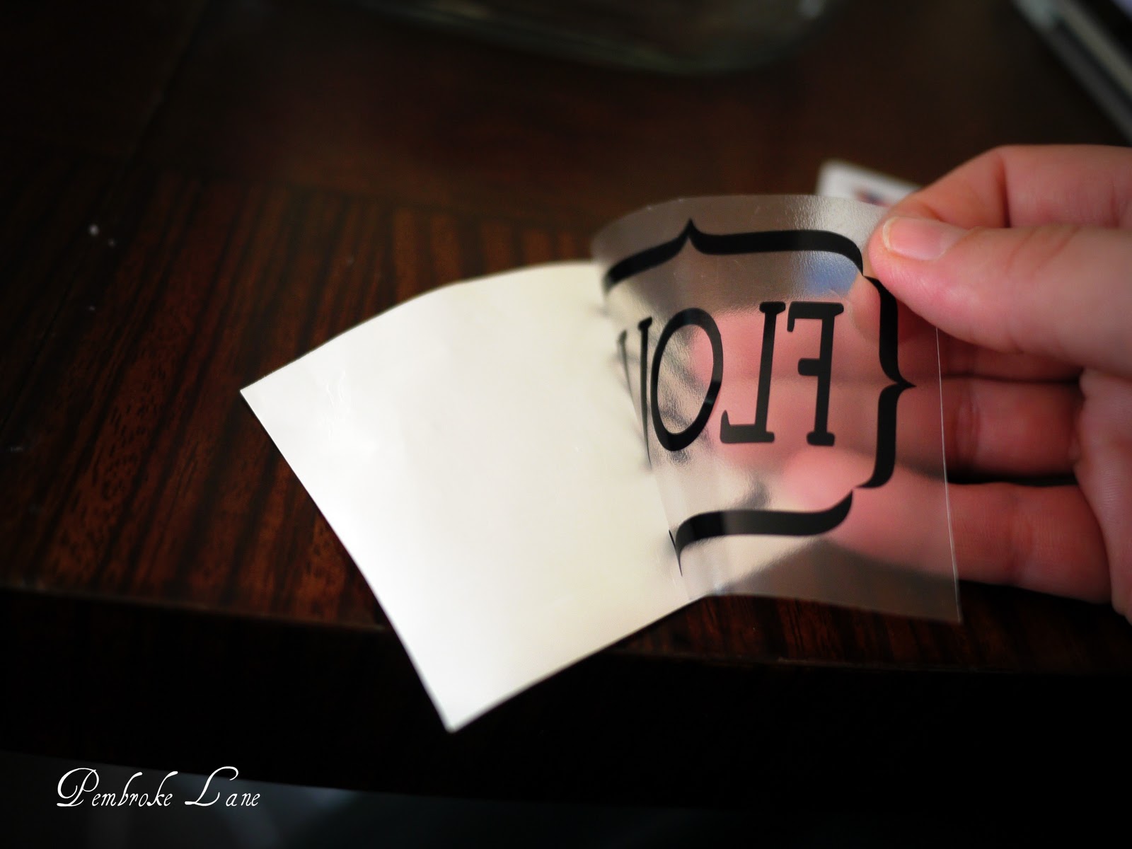 Pembroke Lane: Labeled Glass Pantry Jars & a Vinyl Transfer Tutorial