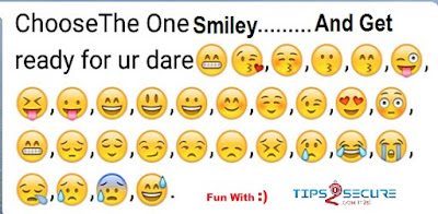 Whatsapp Smiley Dare ~ Truth and dare